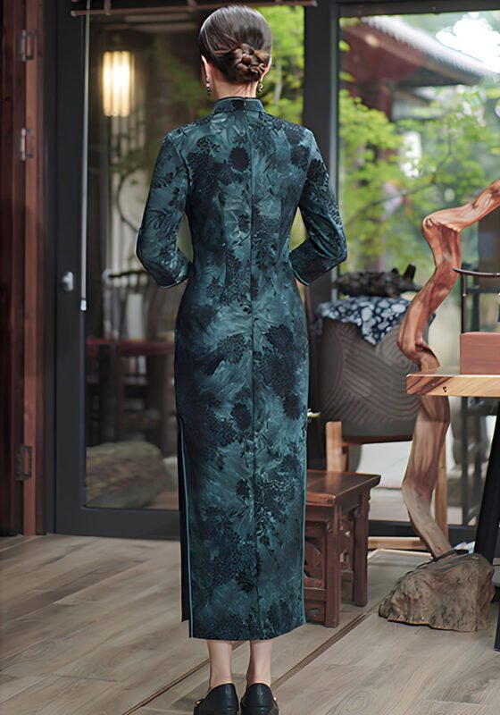 Velvet Cheongsam Chinese Qipao Dresses - Qipao Cheongsam Dresses ...