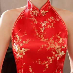 Black Sleeveless Backless Cheongsam Modern Qipao - Qipao Cheongsam ...