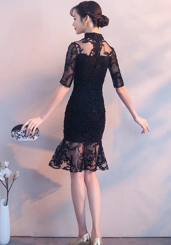 Black Qipao Cheongsam Dresses